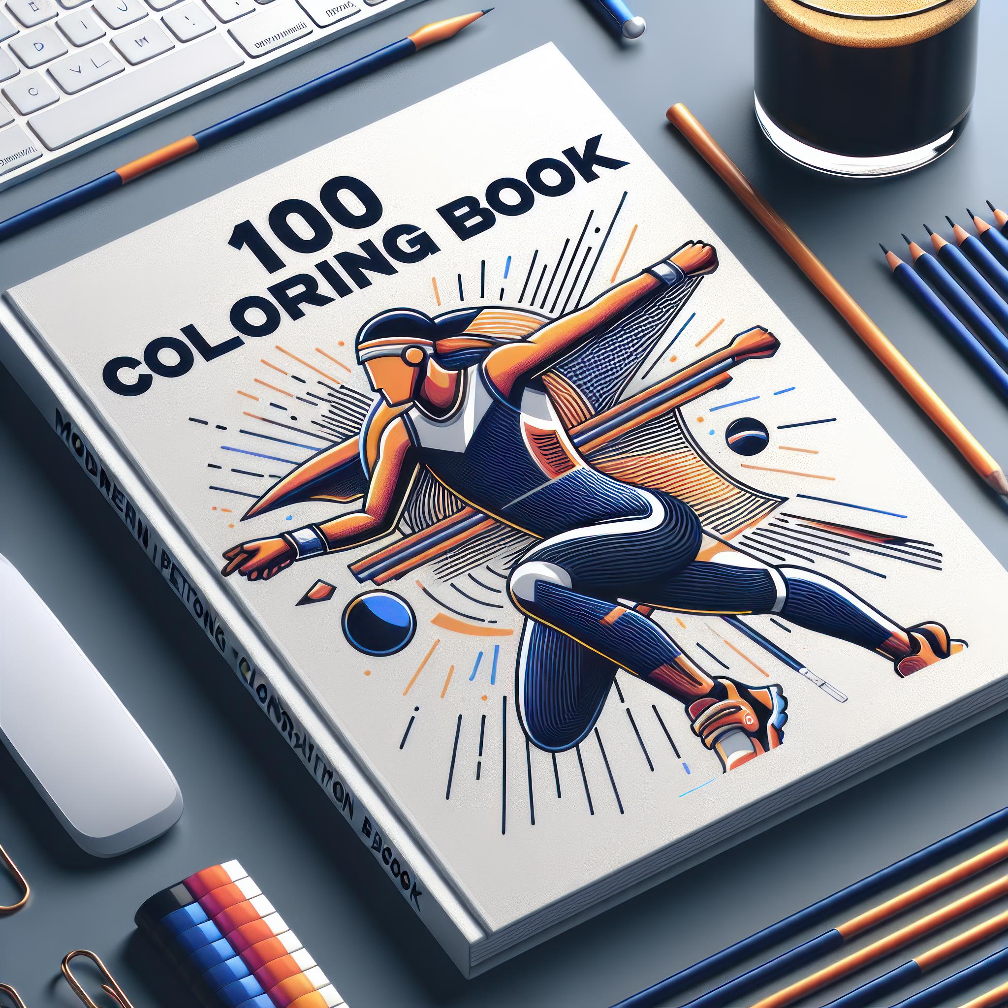 100 Pages Modern Pentathlon Coloring Book Digital PDF for Kids and ...
