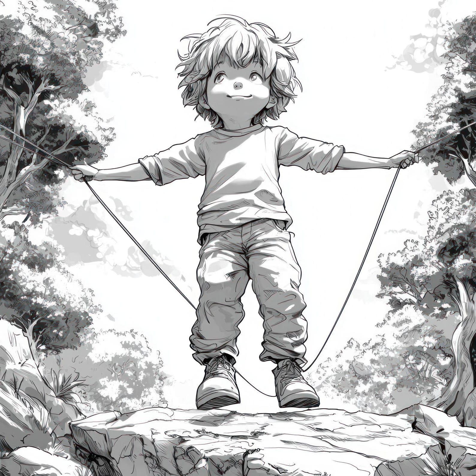 100 Pages Slackline Coloring Book PDF Digital Download for Kids and ...