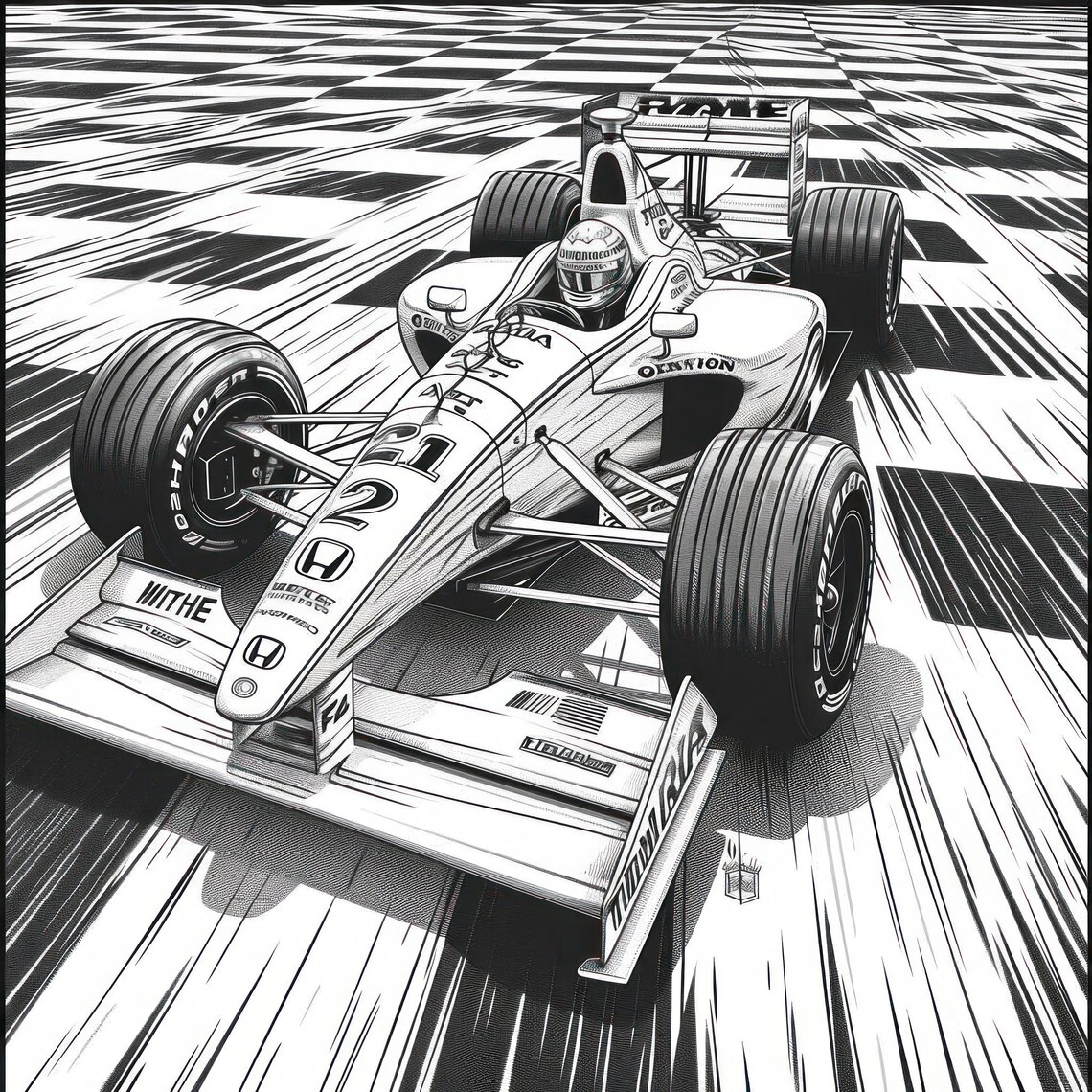 F1 Coloring Cars Book PDF: 100 Pages of Iconic Team Liveries, Printable ...