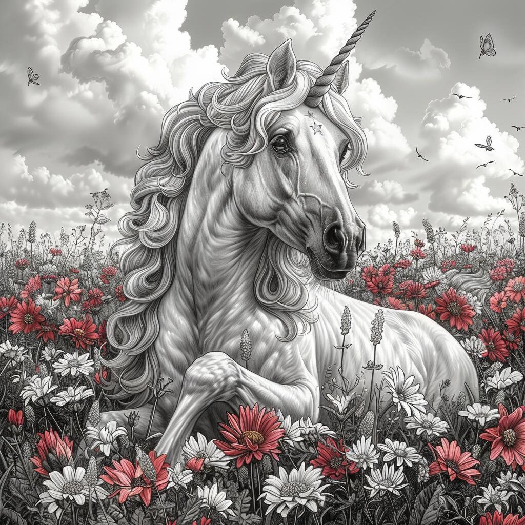 100 Rainbow Unicorn Adventure Coloring Page, 100 Page Digital PDF Book ...