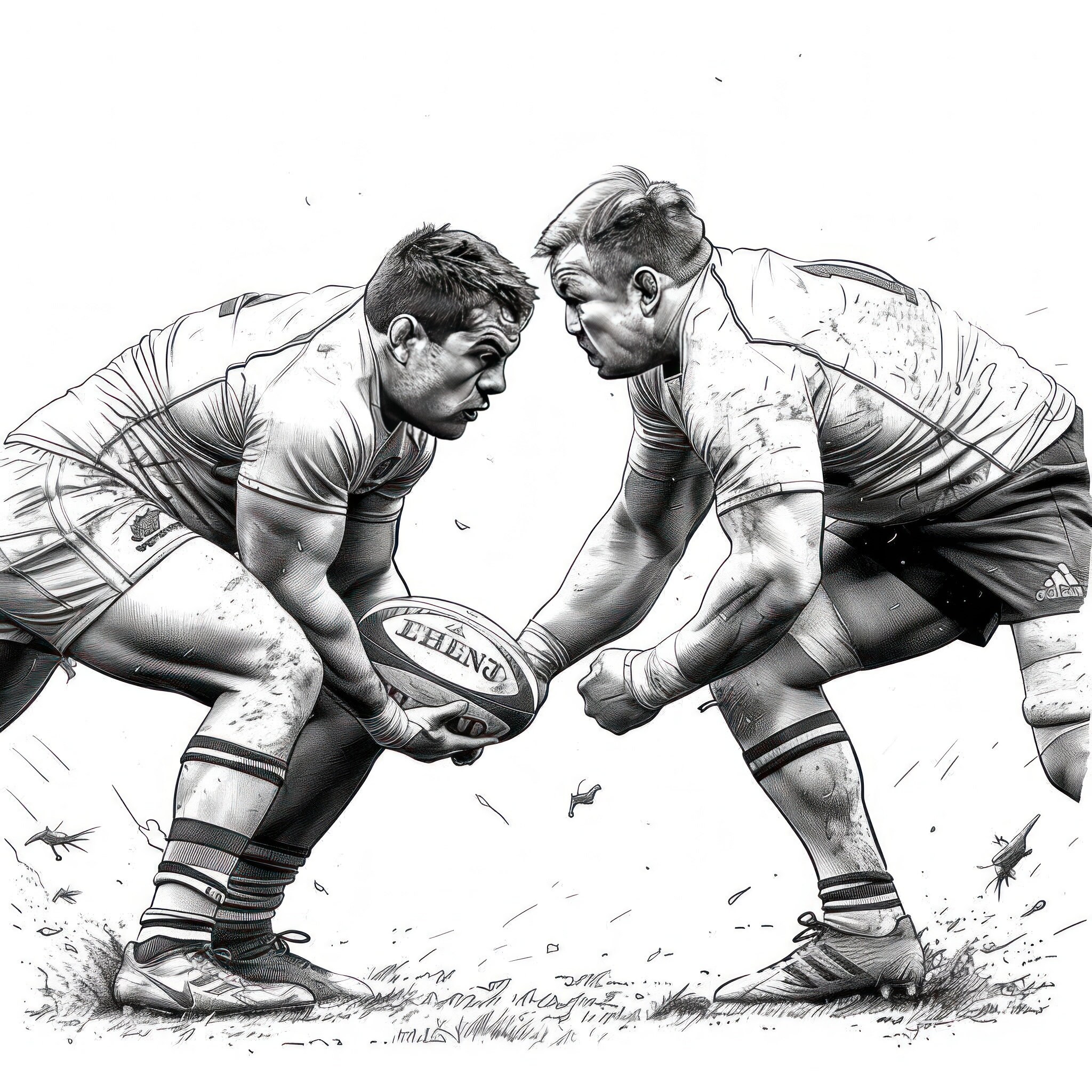 100 Rugby Coloring Pages Book PDF for Kids and Adults Fun Activity Gift ...