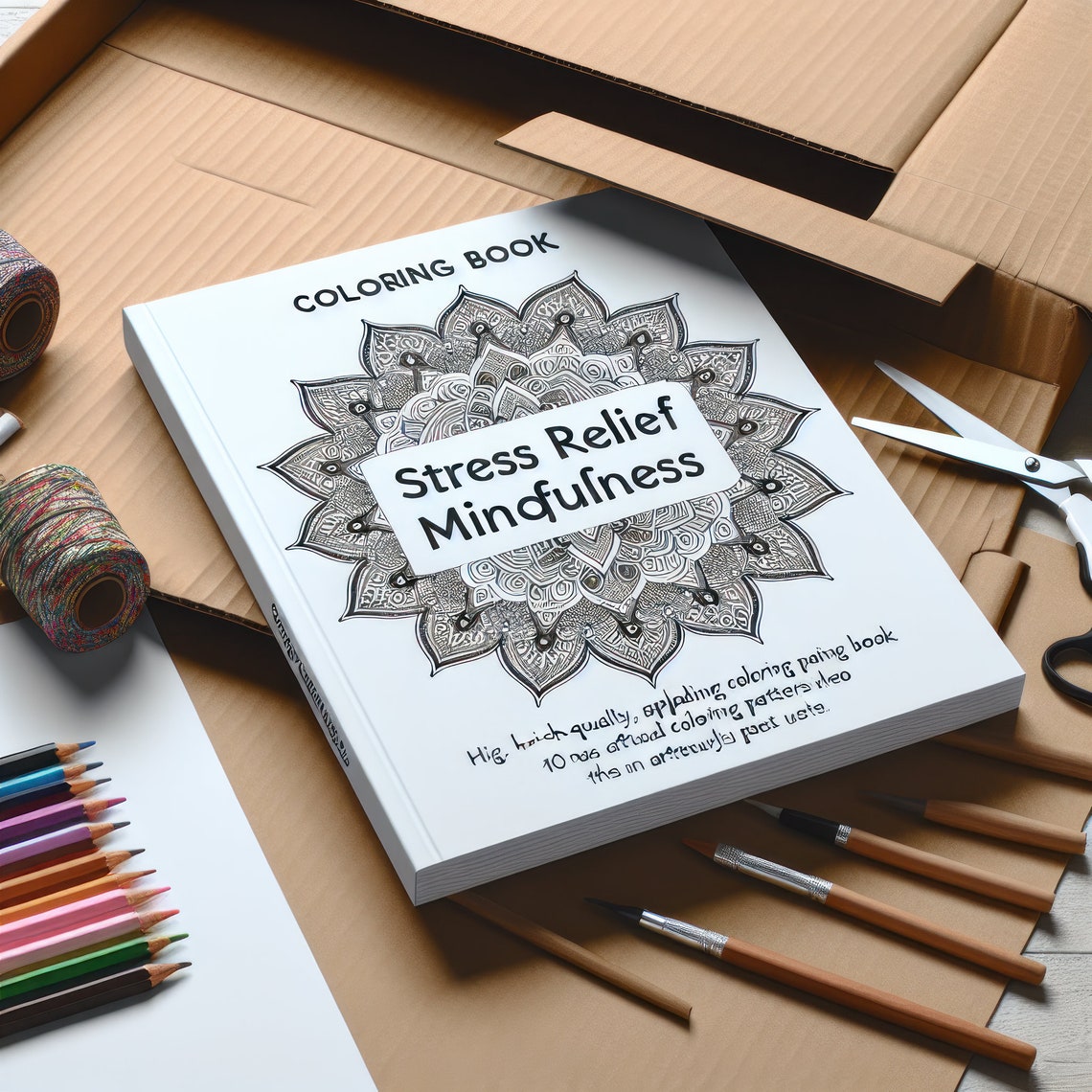 100 Stress Relief Patterns Pages Digital Coloring Book Adult and Kids ...