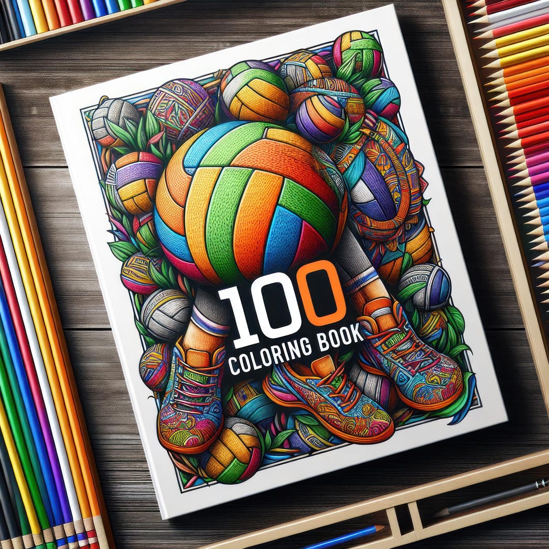 100-page Sepak Takraw Coloring Book PDF for Kids and Adults Perfect ...