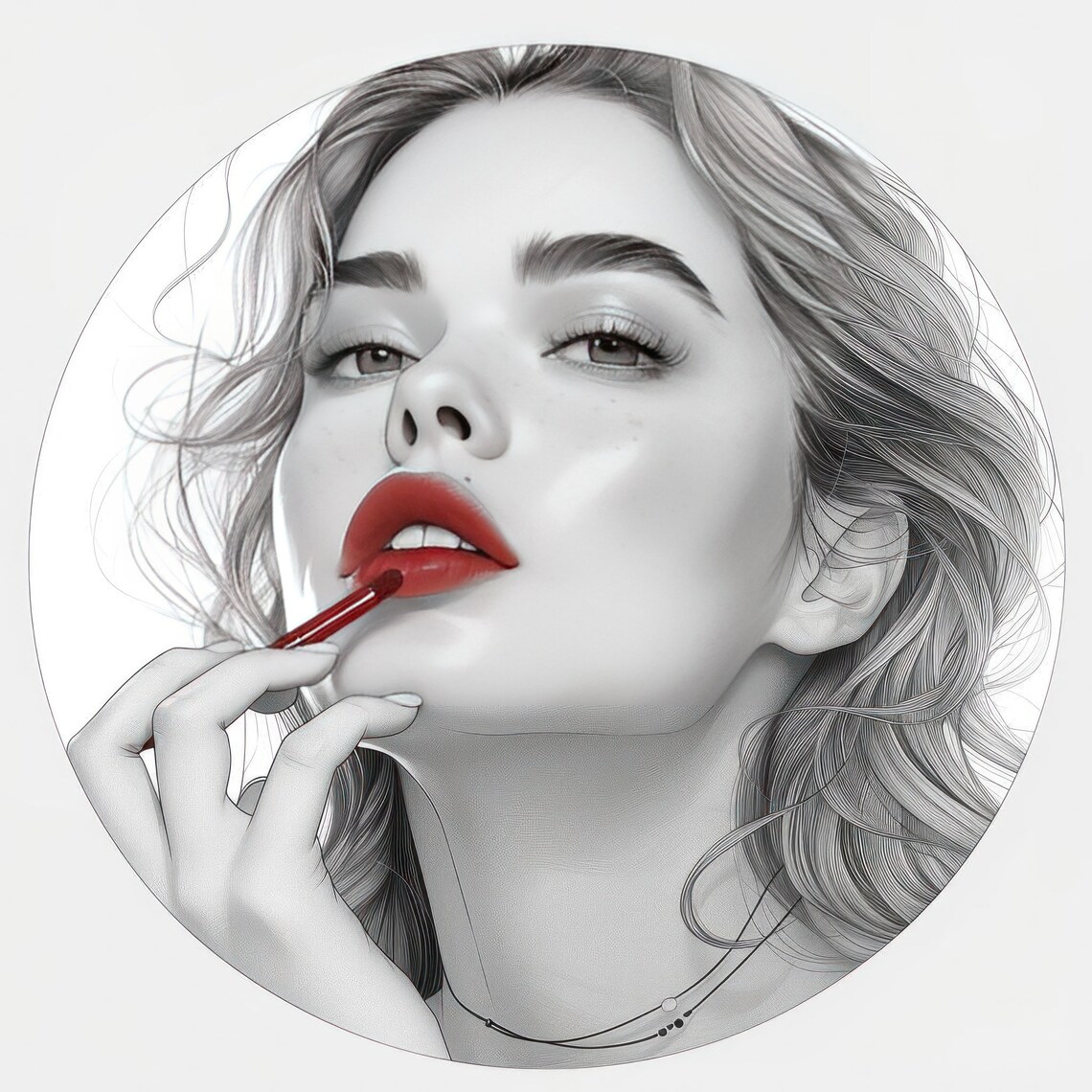 100 Pages Luxury Everyday Glam Makeup Digital Coloring Book PDF ...