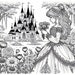 Castle Coloring - 100 Fairy Tale Castle Pages, Princess Coloring PDF ...