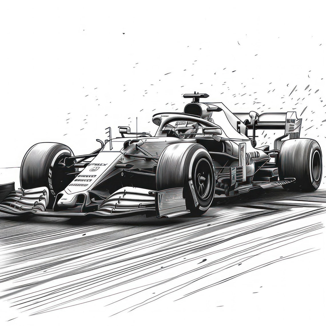 100 Coloring Page Championship-winning Formula 1 Cars, Coloring PDF, F1 ...