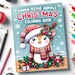 30 Coloring Pages Christmas KAWAII Cute Animals, PDF File, Instant ...