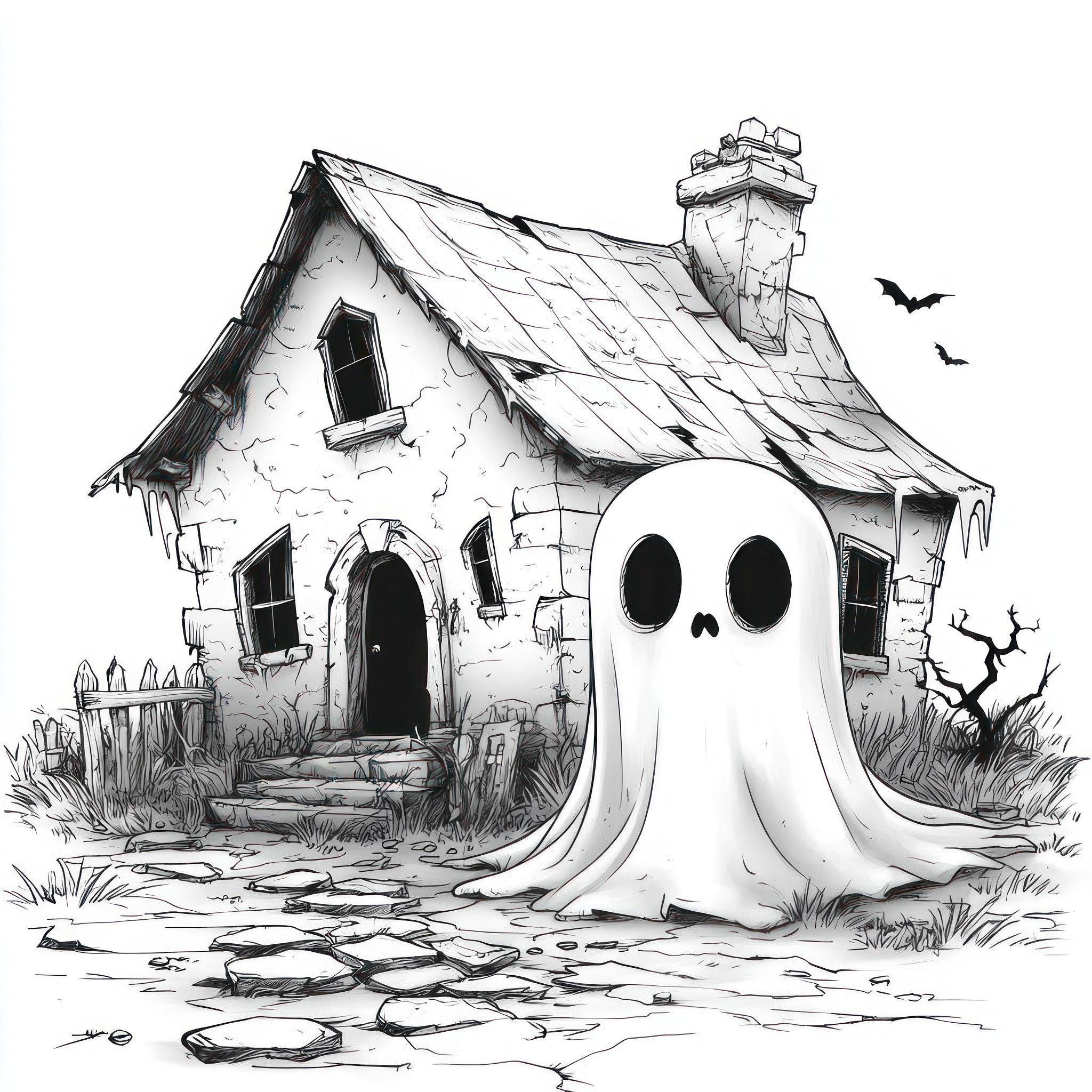 100 Pages Halloween Creepy Creatures Coloring Book Digital PDF for Kids ...