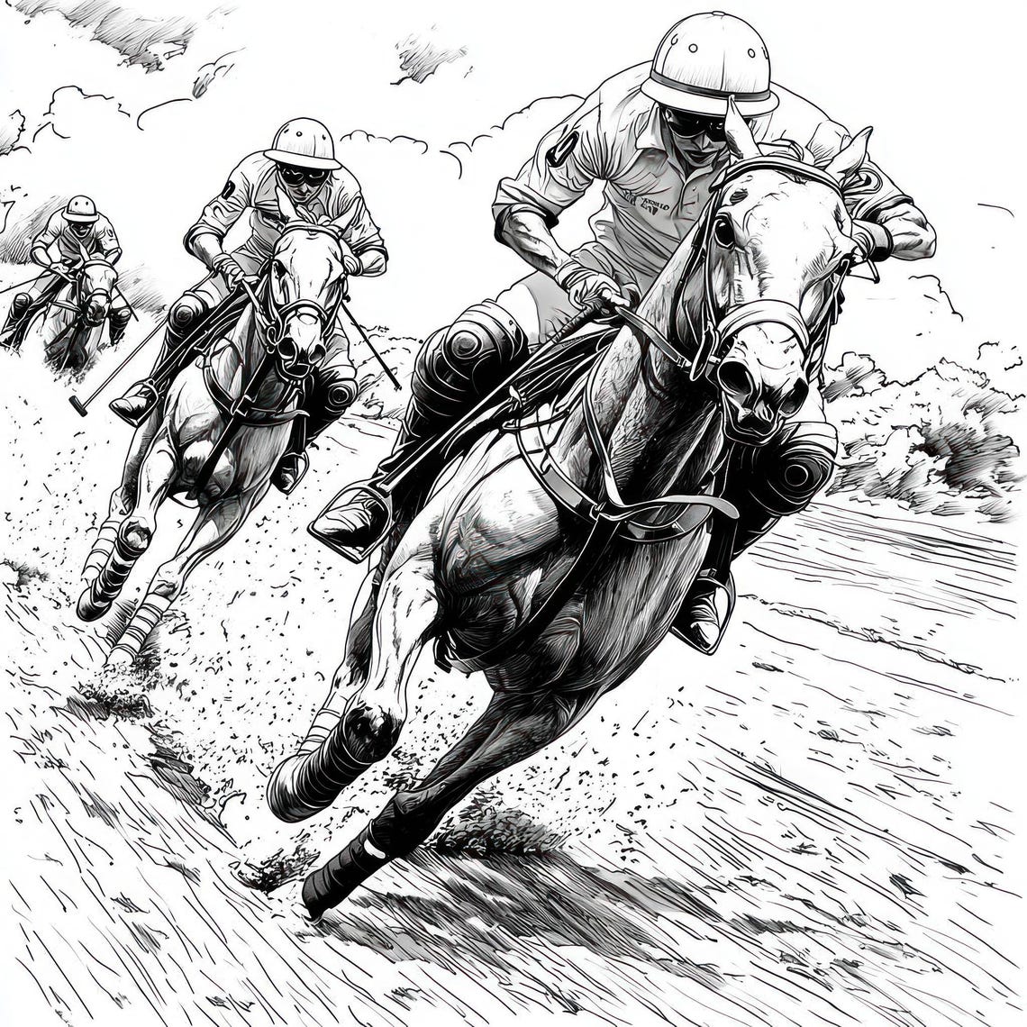 100 Polo Page Digital Coloring Book PDF for Kids and Adults | Fun ...