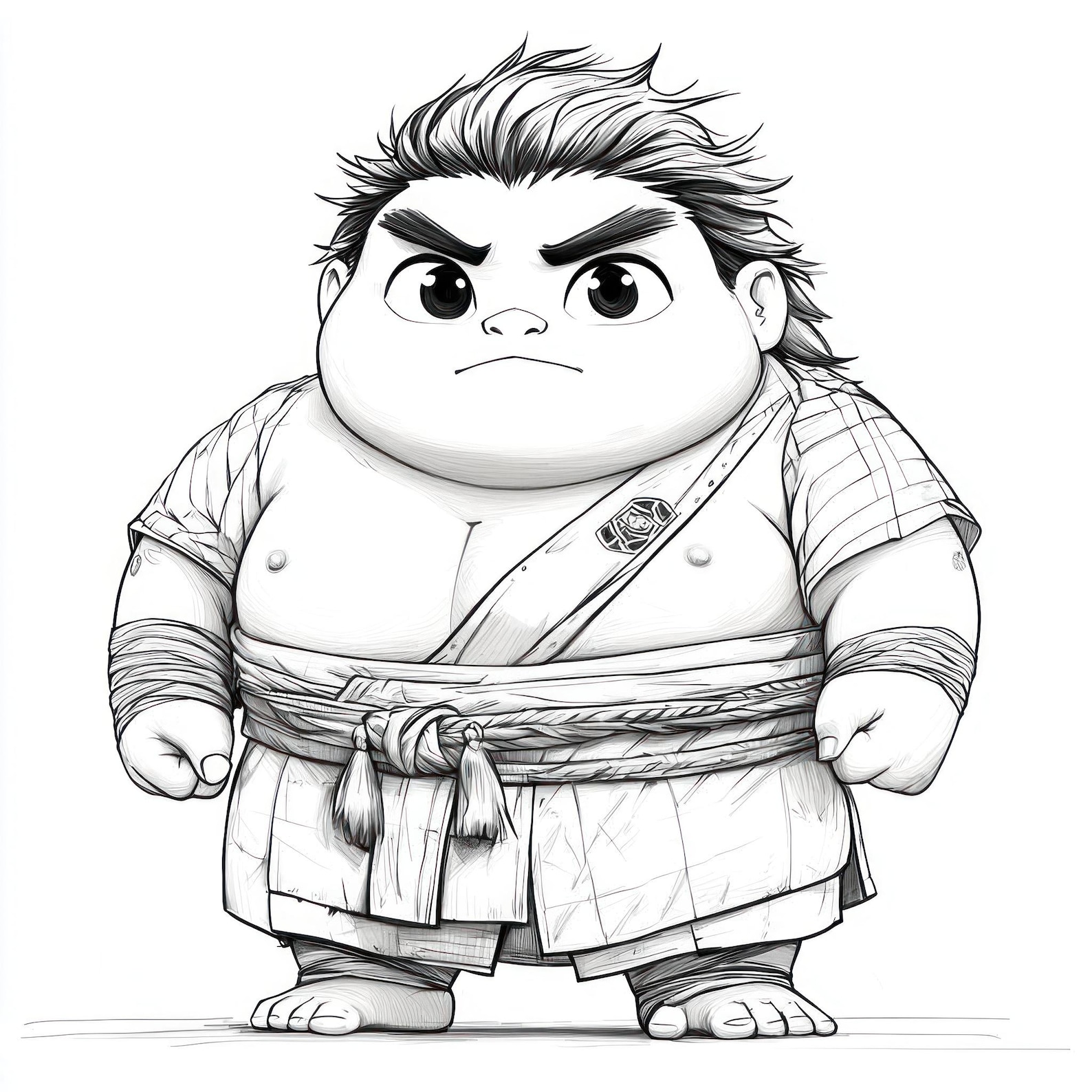100 Sumo Pages Coloring Book Digital PDF | Fun Activity for Kids and ...