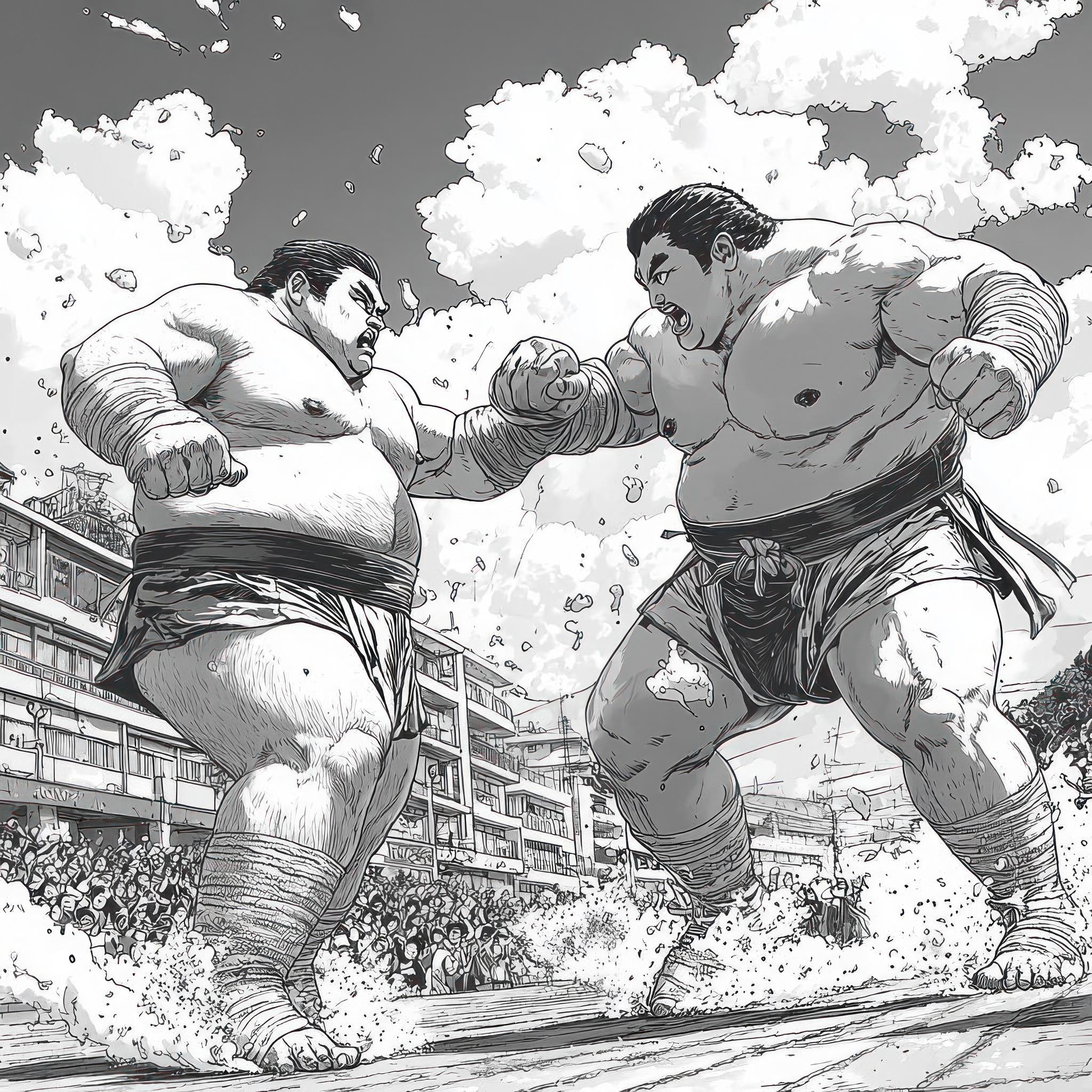 100 Sumo Pages Coloring Book Digital PDF | Fun Activity for Kids and ...