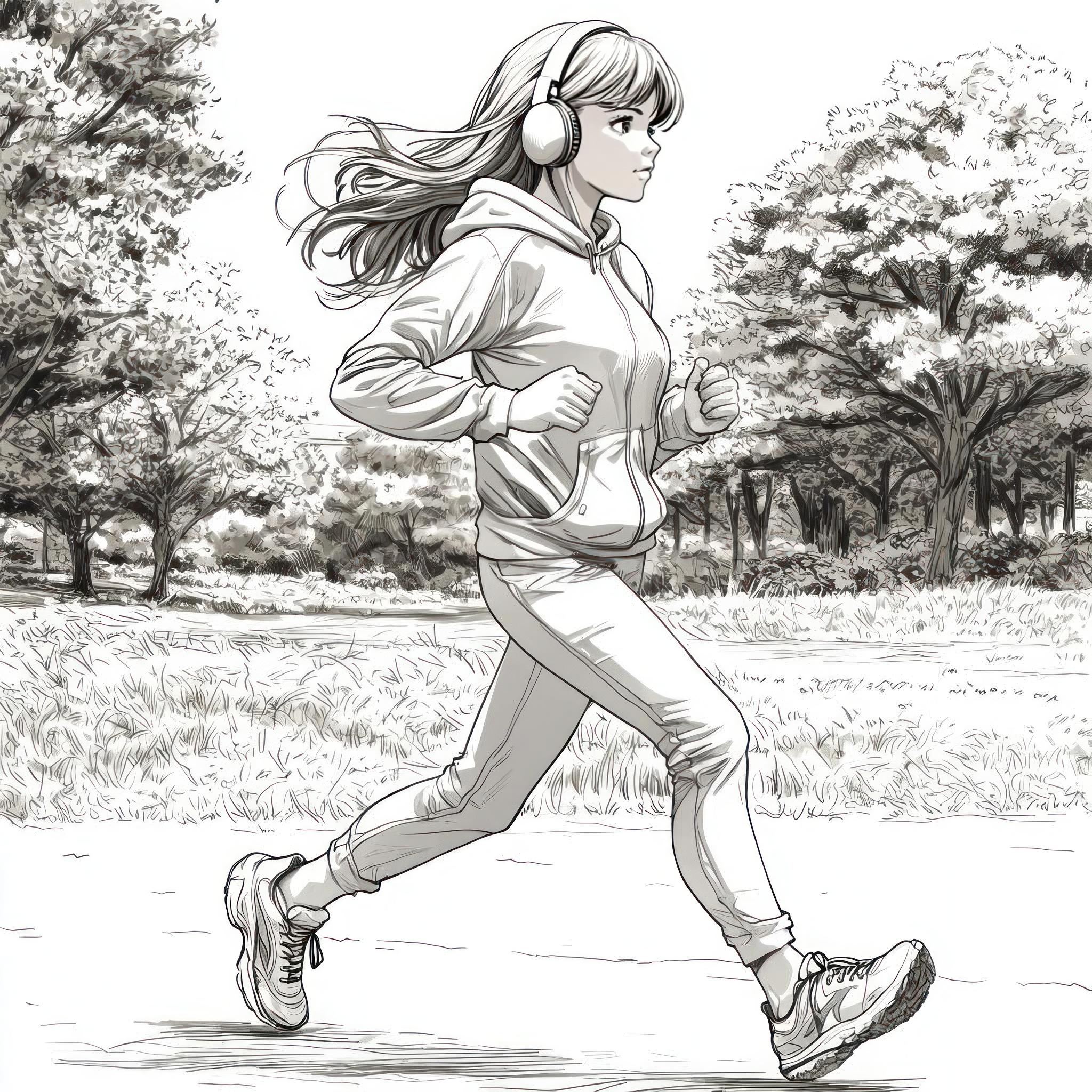 100 Page Jogging Coloring Book PDF for Kids and Adults Ideal Gift or ...