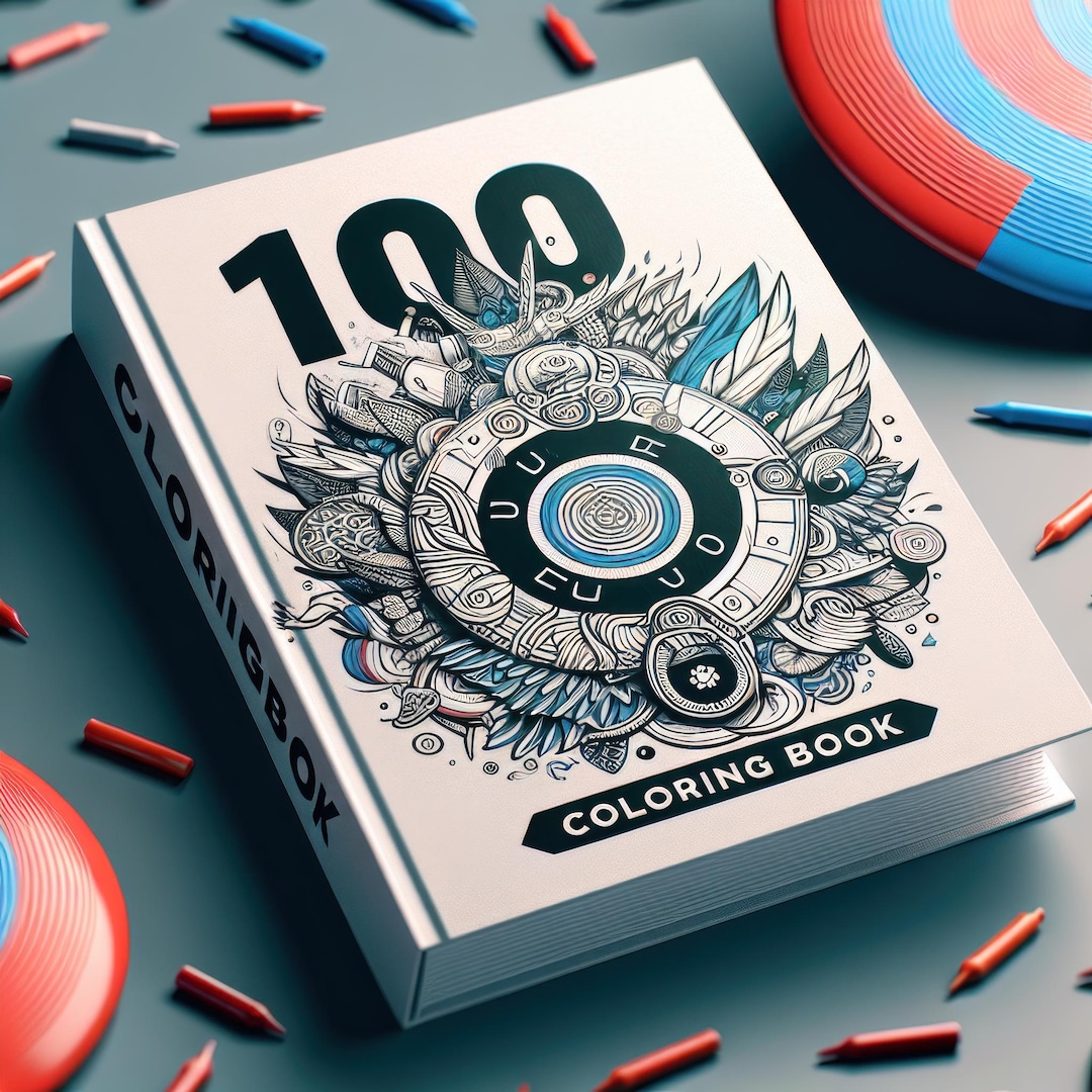 100 Pages Ultimate Frisbee Coloring Book PDF for Kids and Adults Ideal ...