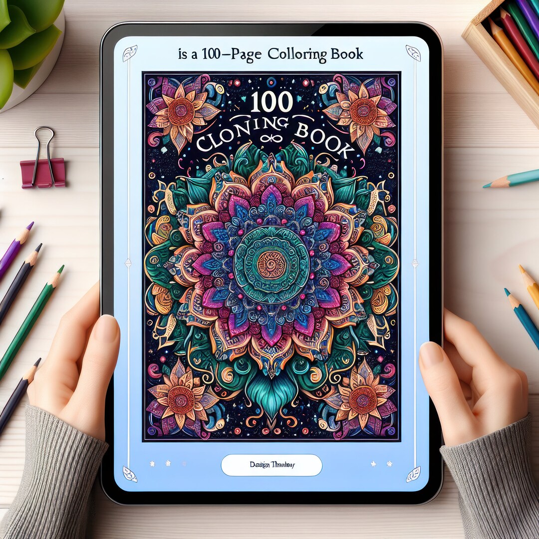 Fantasy Mandalas Coloring Book - 100 Pages of Enchanting Designs for ...