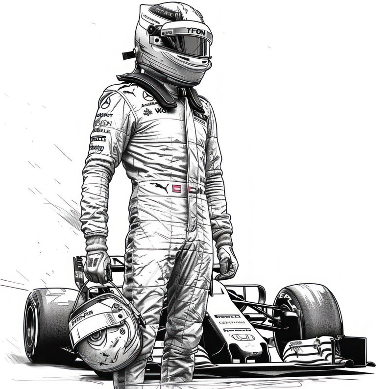 F1 Coloring Cars Book PDF: 100 Pages of Iconic Team Liveries, Printable ...