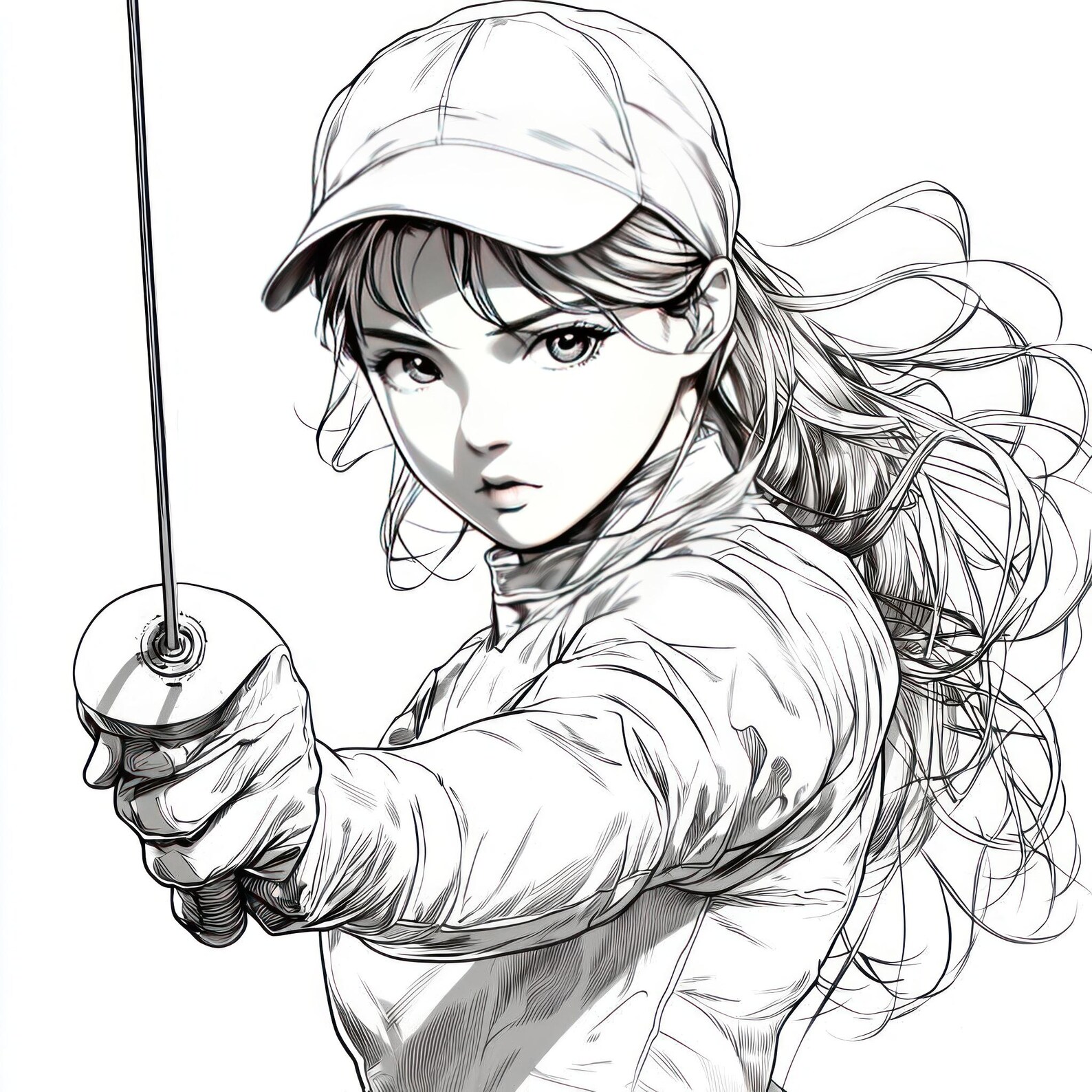 100 Artistic Fencing Pages Digital Coloring Book PDF for Kids and ...