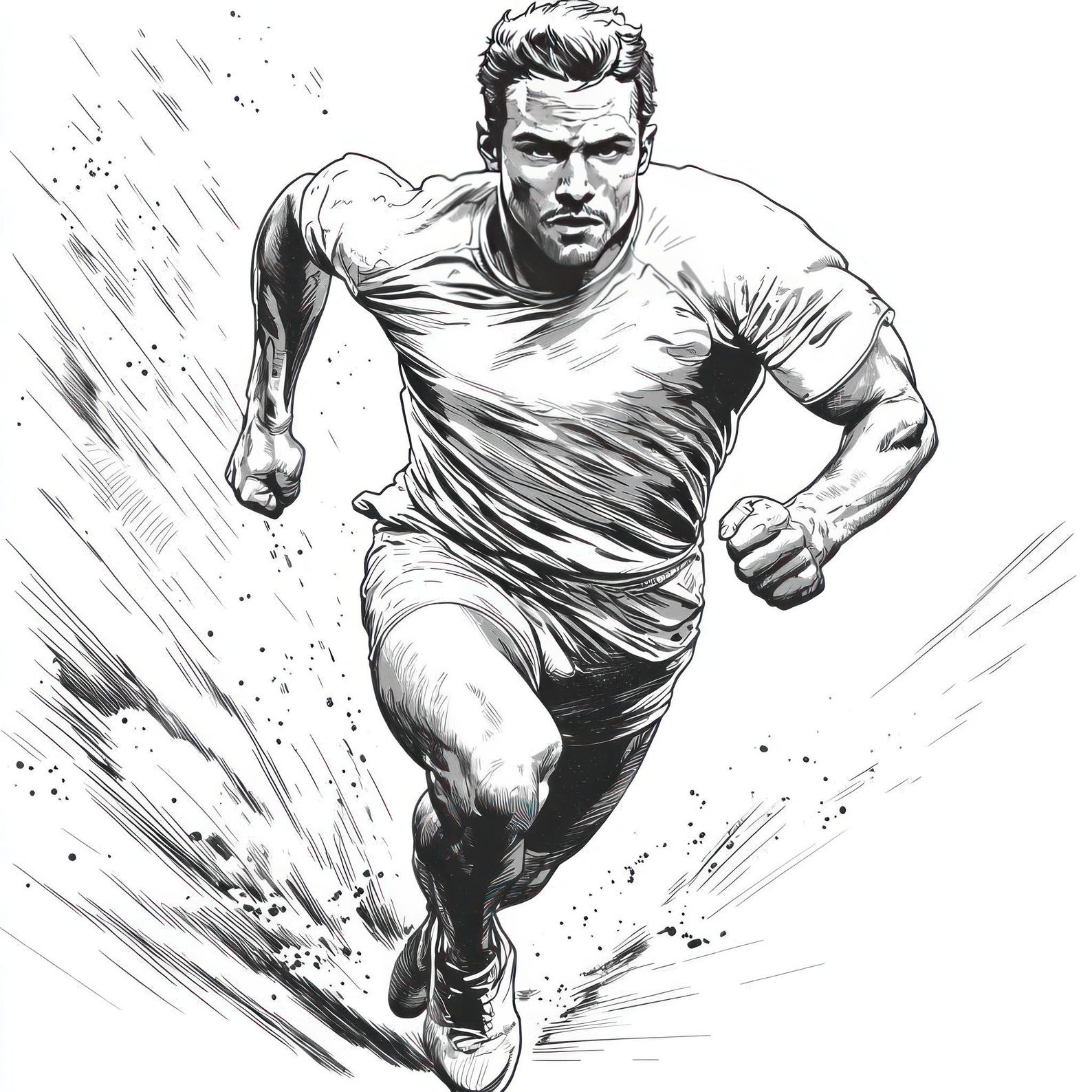 100 Page Jogging Coloring Book PDF for Kids and Adults Ideal Gift or ...