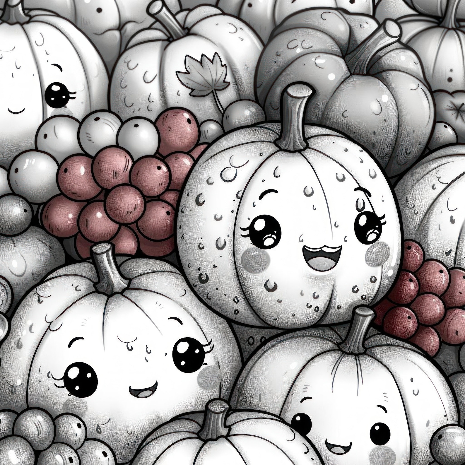 100 Pages Squishmallow Seasons Coloring Book PDF for Kids and Adults ...