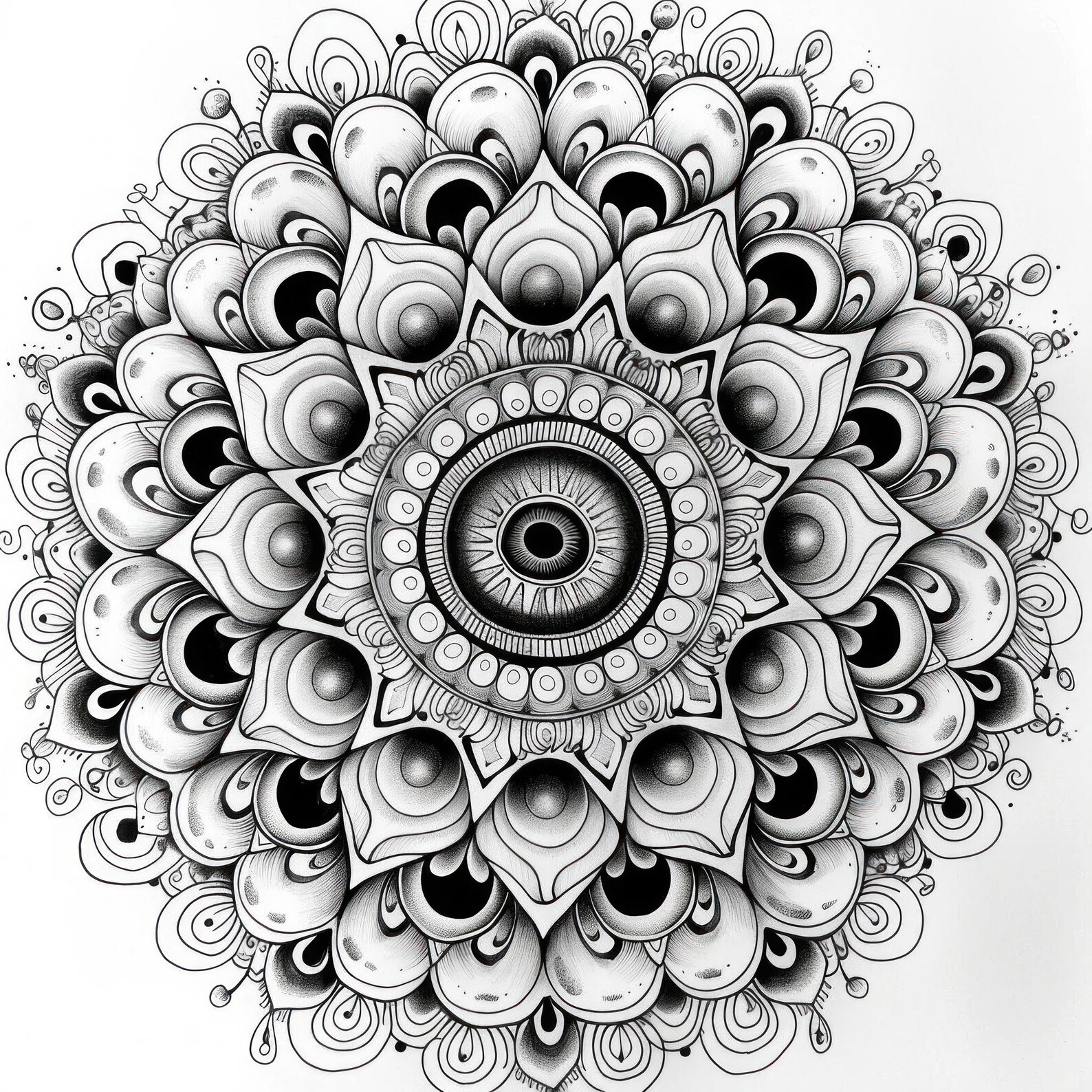 Mandala Zentangles Coloring Book - 100 Pages of Detailed Zentangle ...