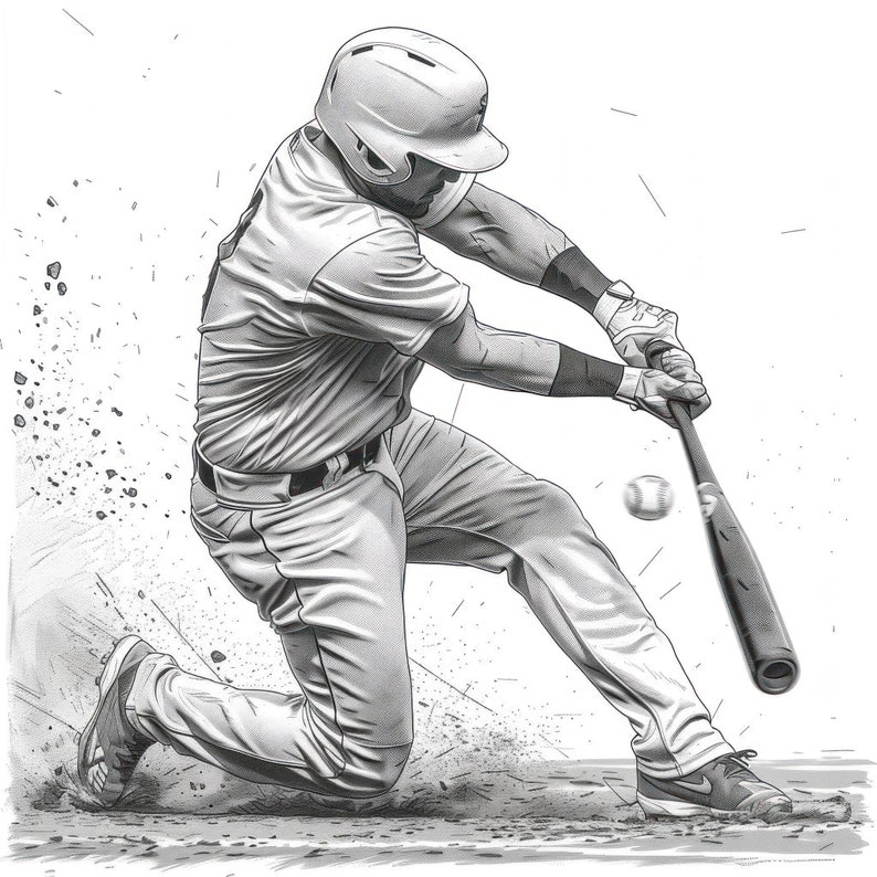 Minor League Baseball Scenes Coloring Book, 100 Pages of Game Day, PDF ...