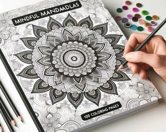 Mindful Coloring Pages for Kids and Adults - Etsy
