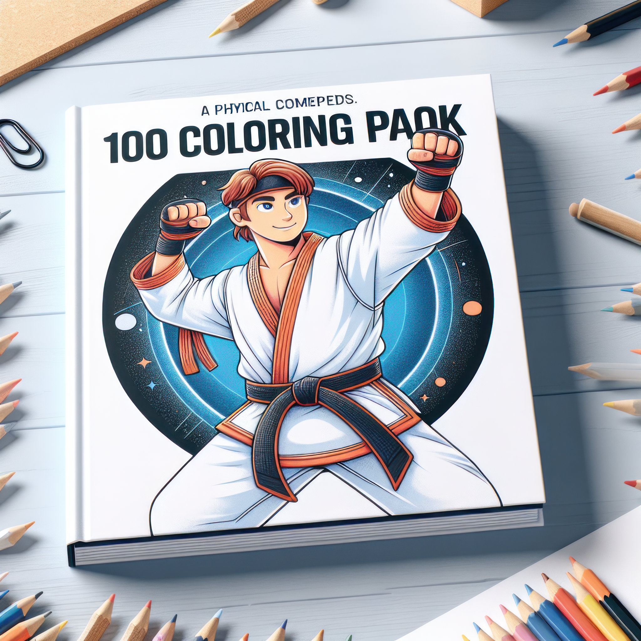 Karate Coloring Book Pages Martial Arts Coloring Stock Illustrations