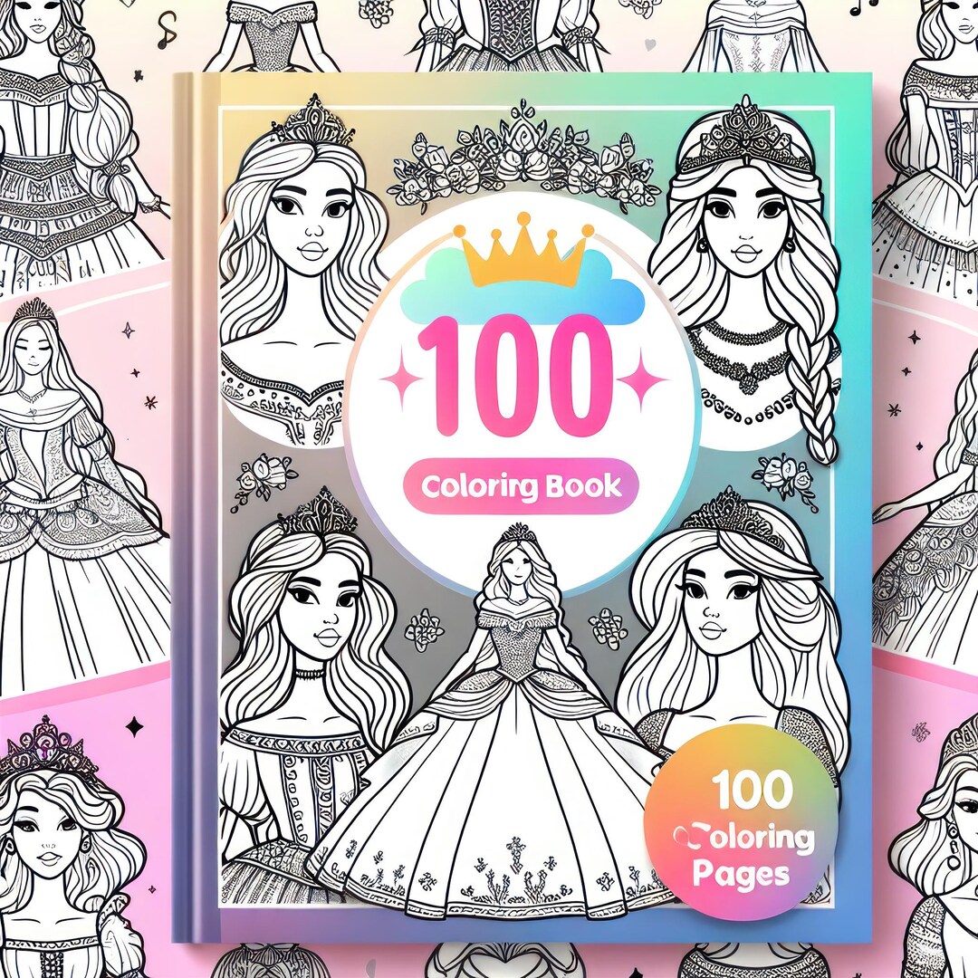 100 Cultured Princesses Coloring Book of Princesses From Around the ...