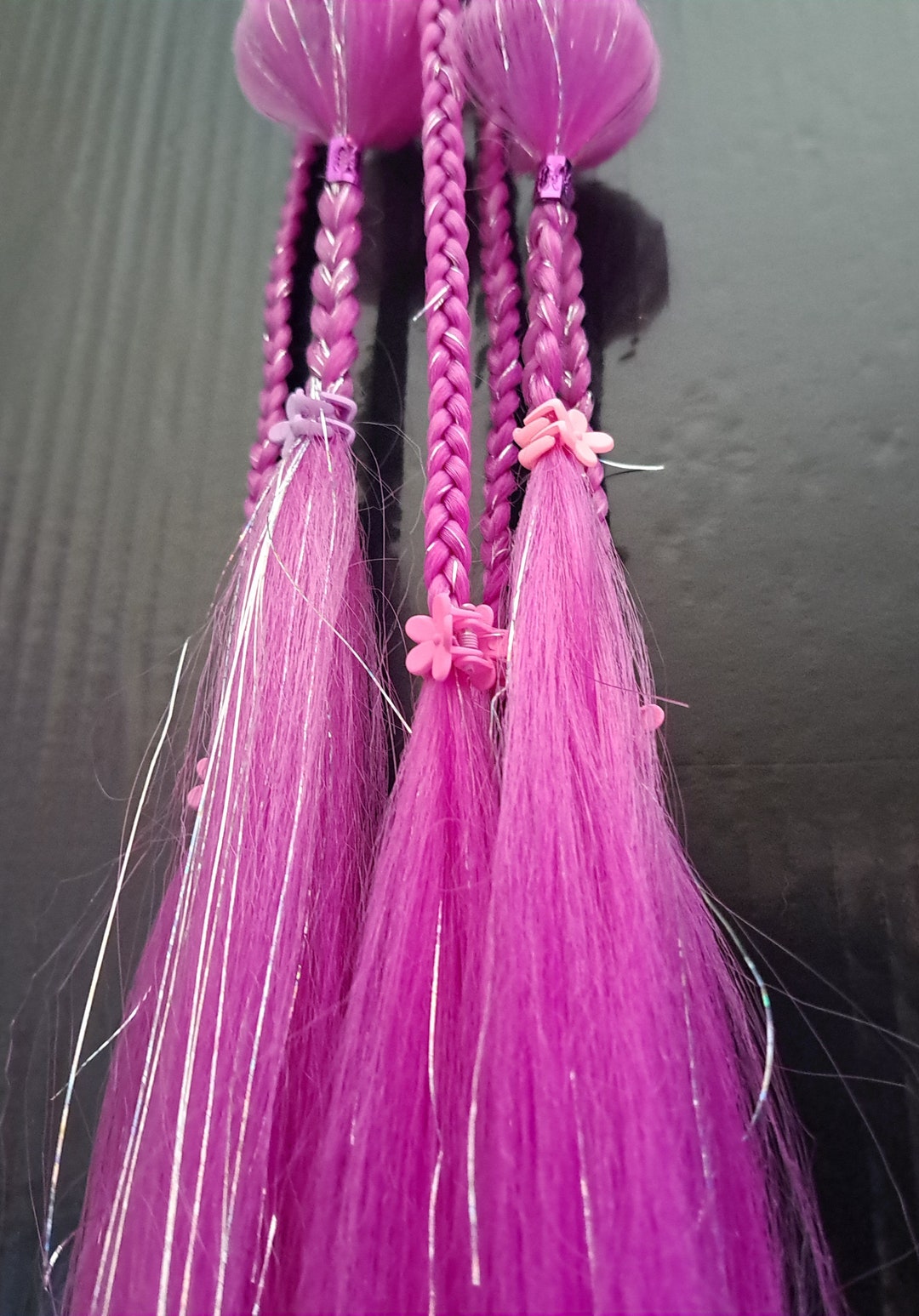 Pink Candy Ombre BUBBLE BRAIDS Rave Braids Festival Braids - Etsy