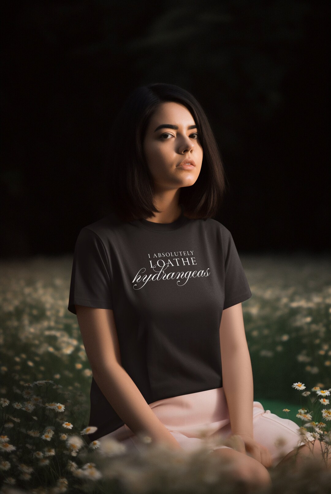 I Absolutely Loathe Hydrangeas T-shirt; Stylish, Fun Gift for Music ...