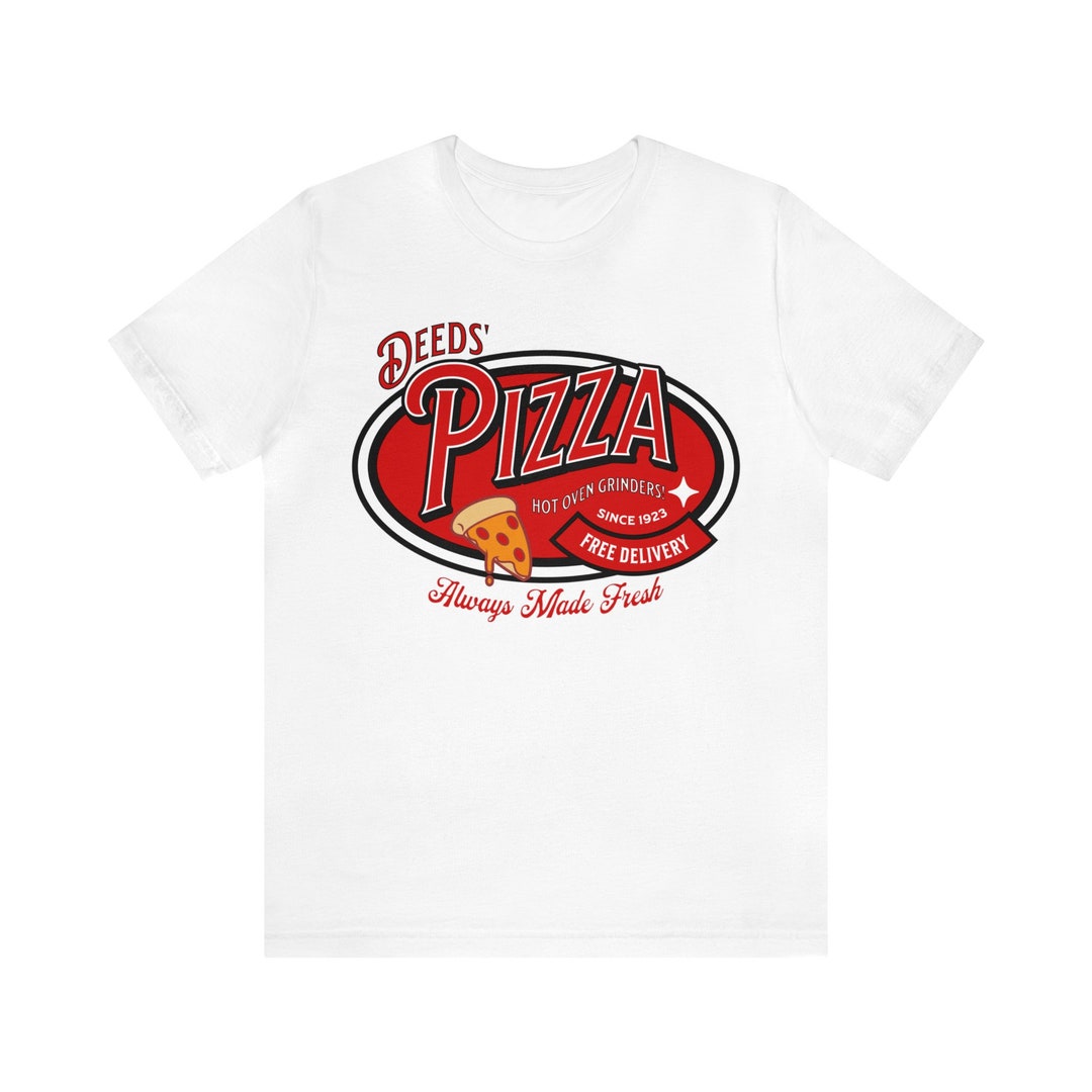Deeds' Pizza Tee - Etsy