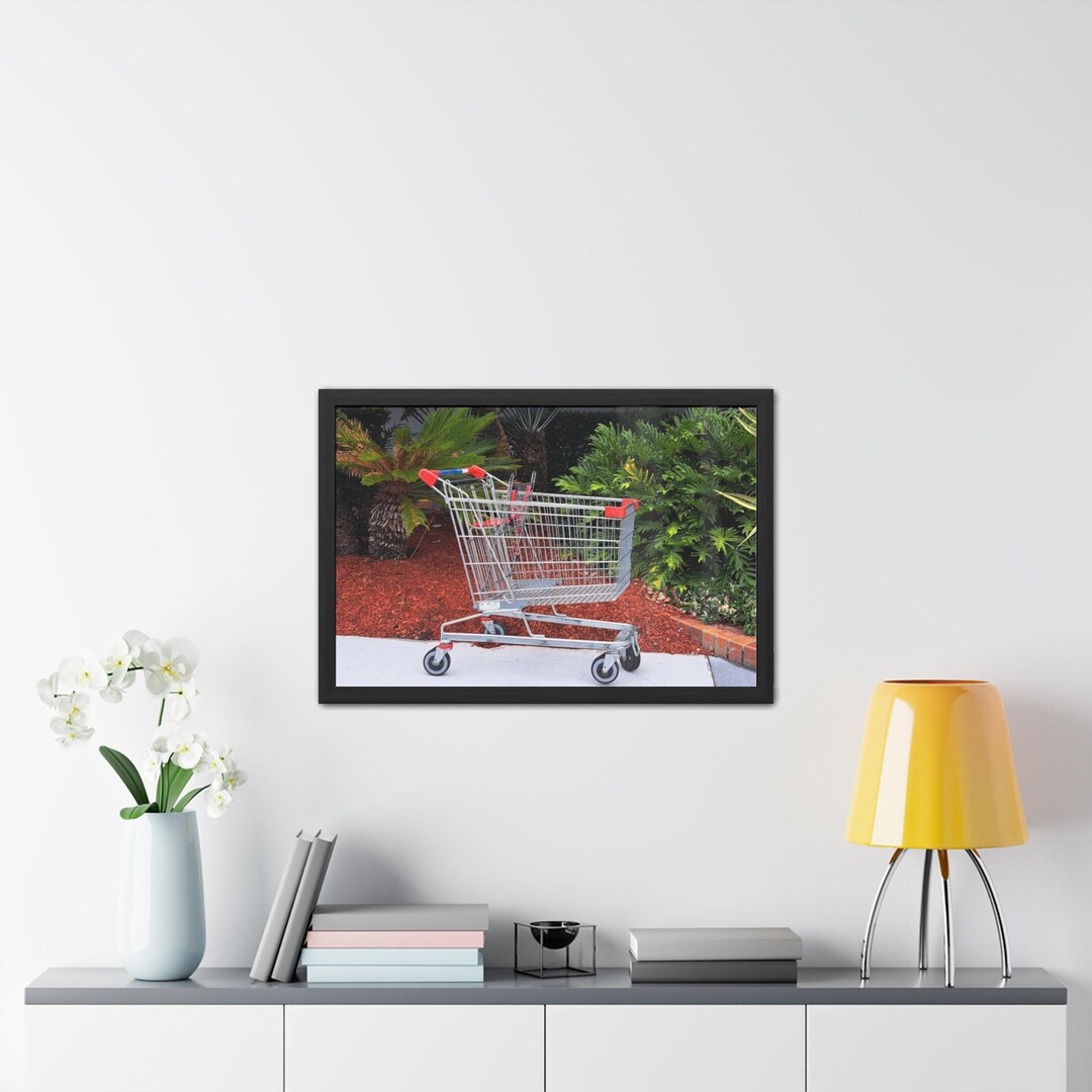 Funny Trolley Poster Grocery Cart Wall Art Sassy Shopping Print Quirky ...