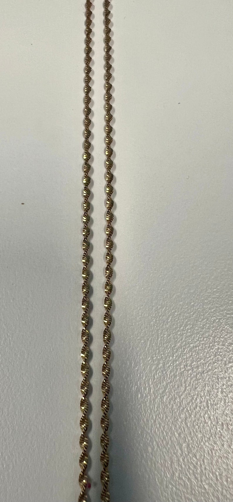 22 Inch 10k Gold Rope Chain - Etsy