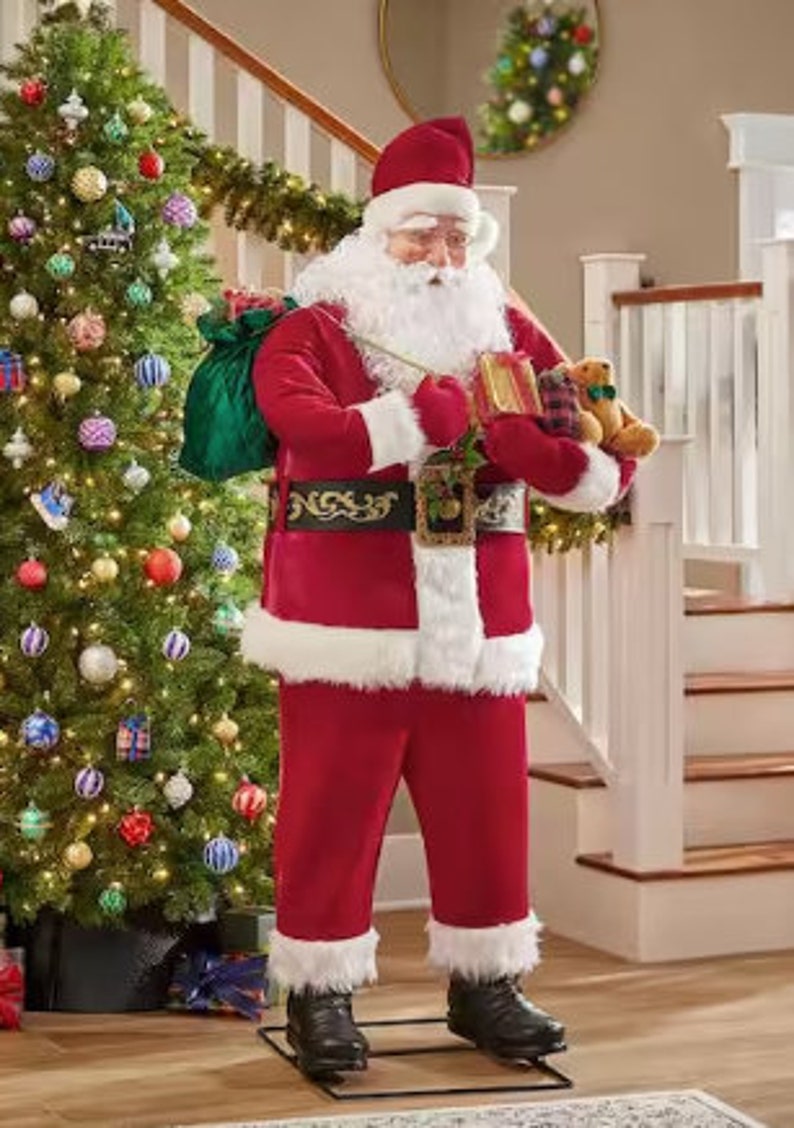 Animated Singing Santa Christmas Animatronic Standing at 6 - Etsy