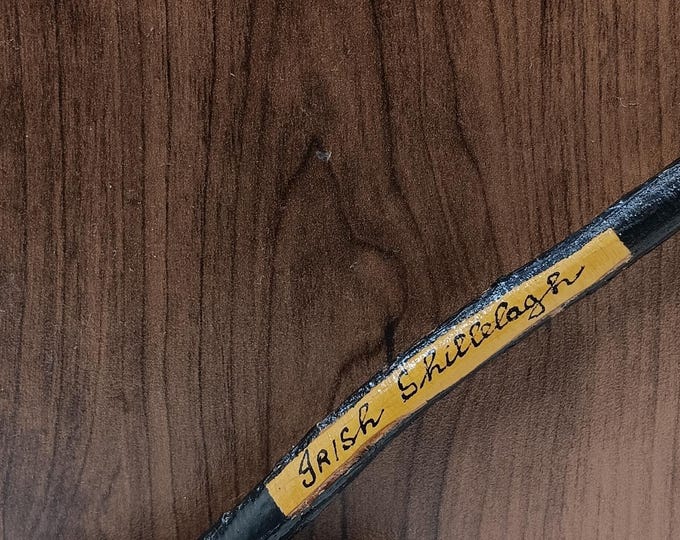 Vintage Irish Shillelagh Blackthorn Wood With Wall Hanging - Etsy