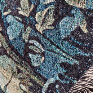 Woven Blue Tapestry French Country Decor Luxury Boho Tapestry Blue ...