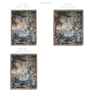 Woven Blue Tapestry French Country Decor Luxury Boho Tapestry Blue ...