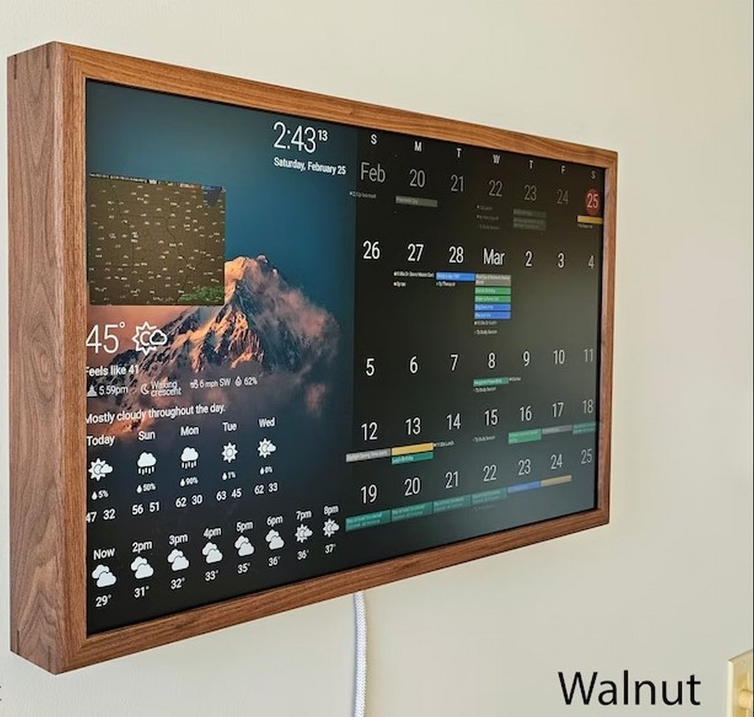 27-inch Smart Wall Display, Photo Viewer, and Smart Calendar - Etsy