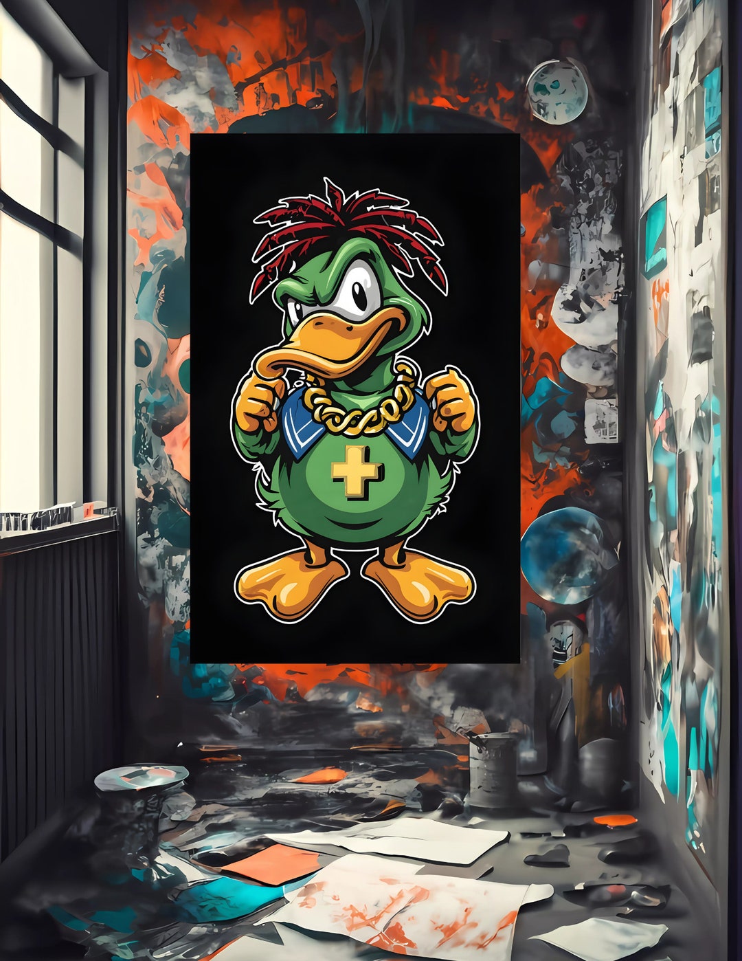 GANGSTER HIPHOP RASTA Duck Mobster Hare: Digital Download for a ...