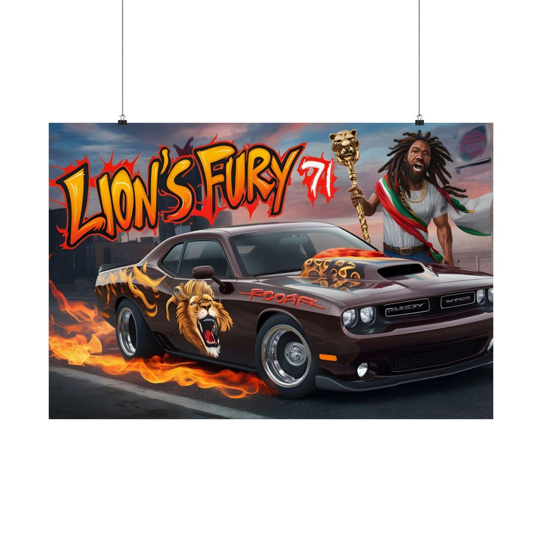 Vintage Muscle Car Posters, Retro Illustration for Car Enthusiasts ...