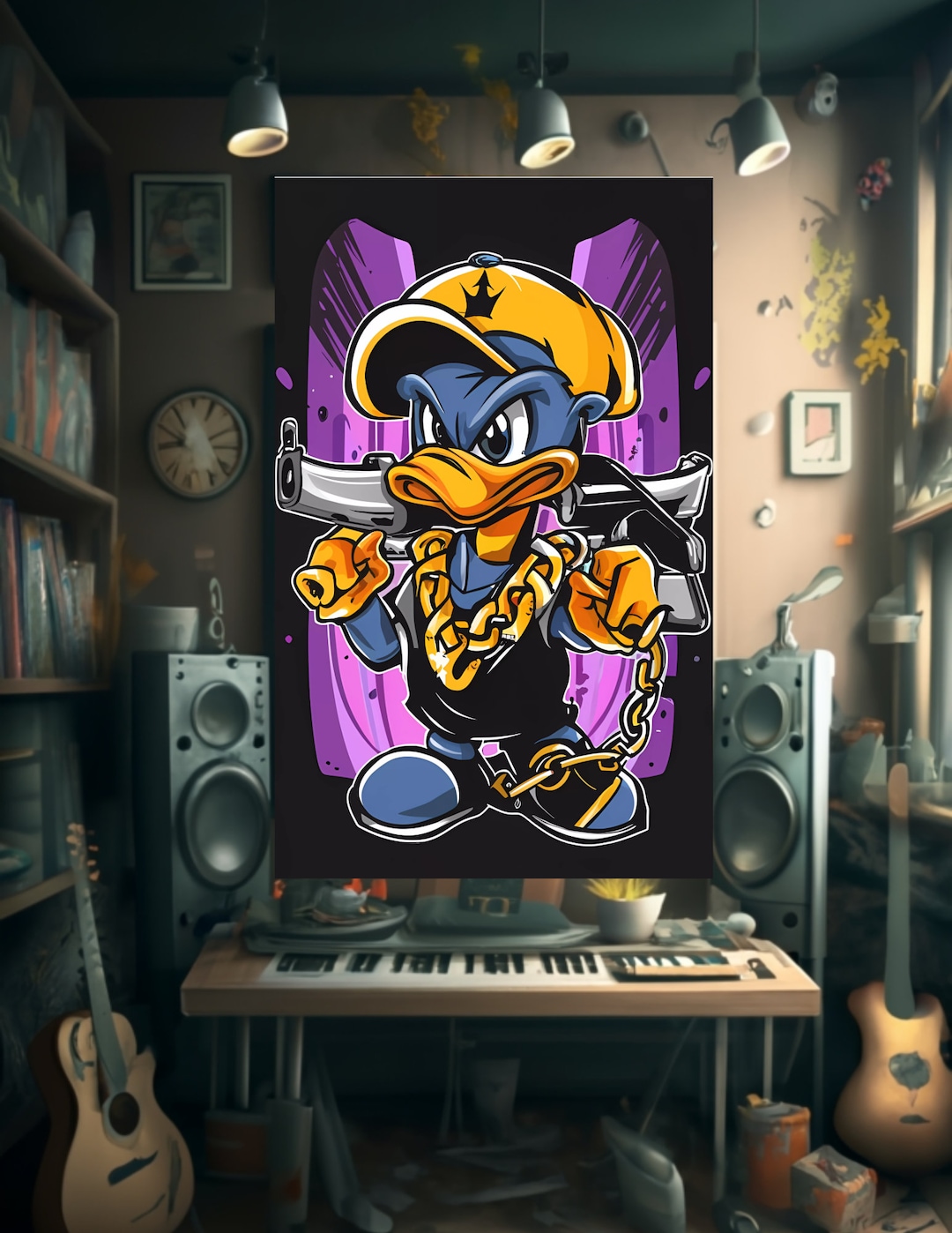 GANGSTER HIPHOP Duck Mobster Hare: Digital Download for a Gangster Duck ...