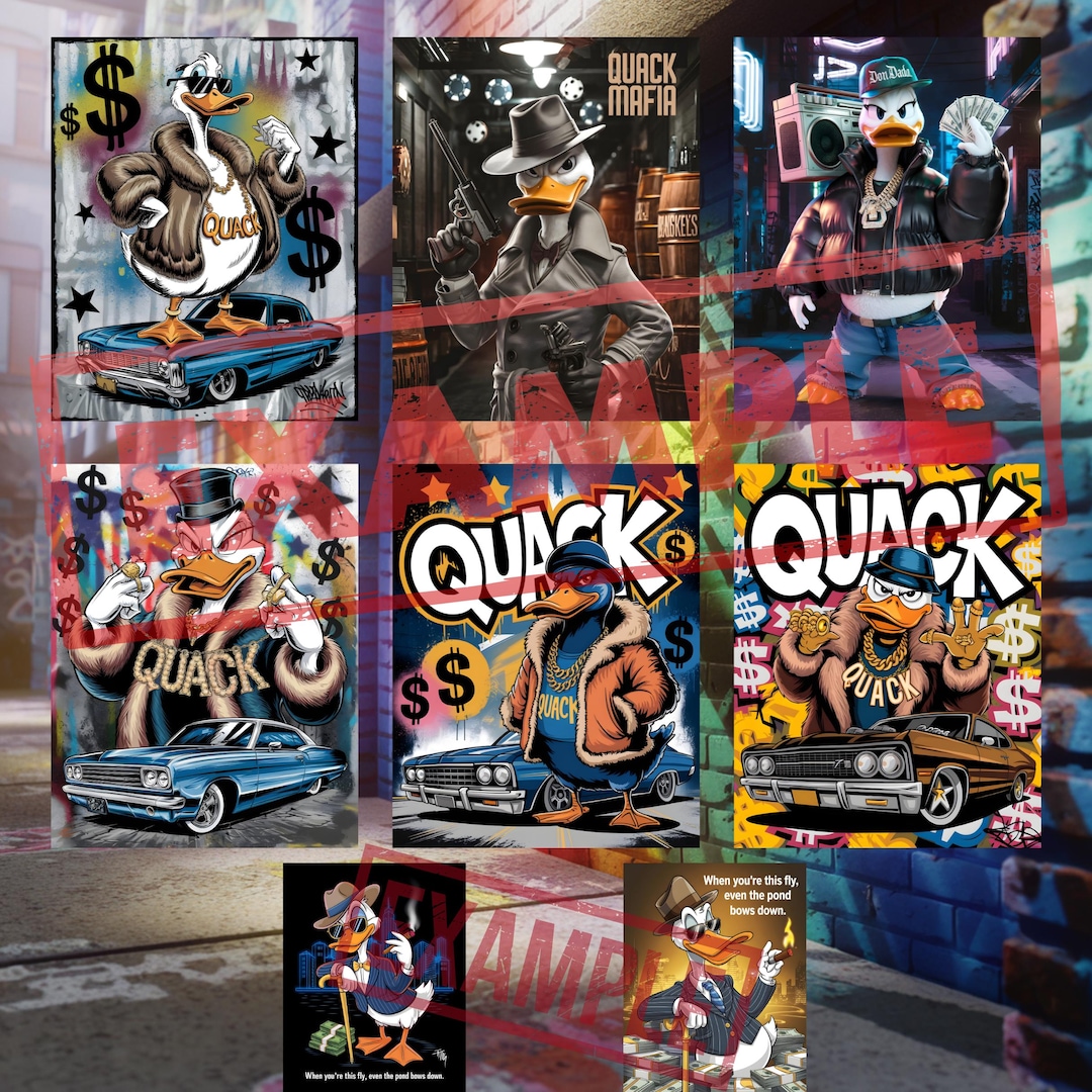Quackin’ Legends: the Gangster Duck Collection - Etsy