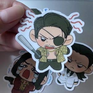 Yakuza/like a Dragon Kiryu, Majima, Nishiki Stickers - Etsy
