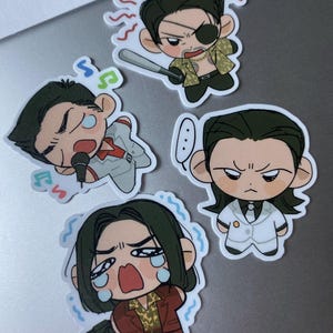 Yakuza/like a Dragon Kiryu, Majima, Nishiki Stickers - Etsy