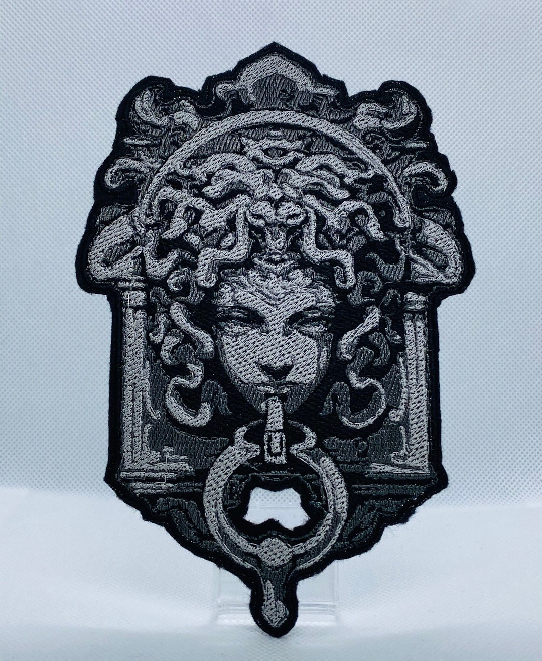 Gorgon Guardian Patch: Victorian Medusa Visage Embroidered Patch, Greek Mythology, Unique ...