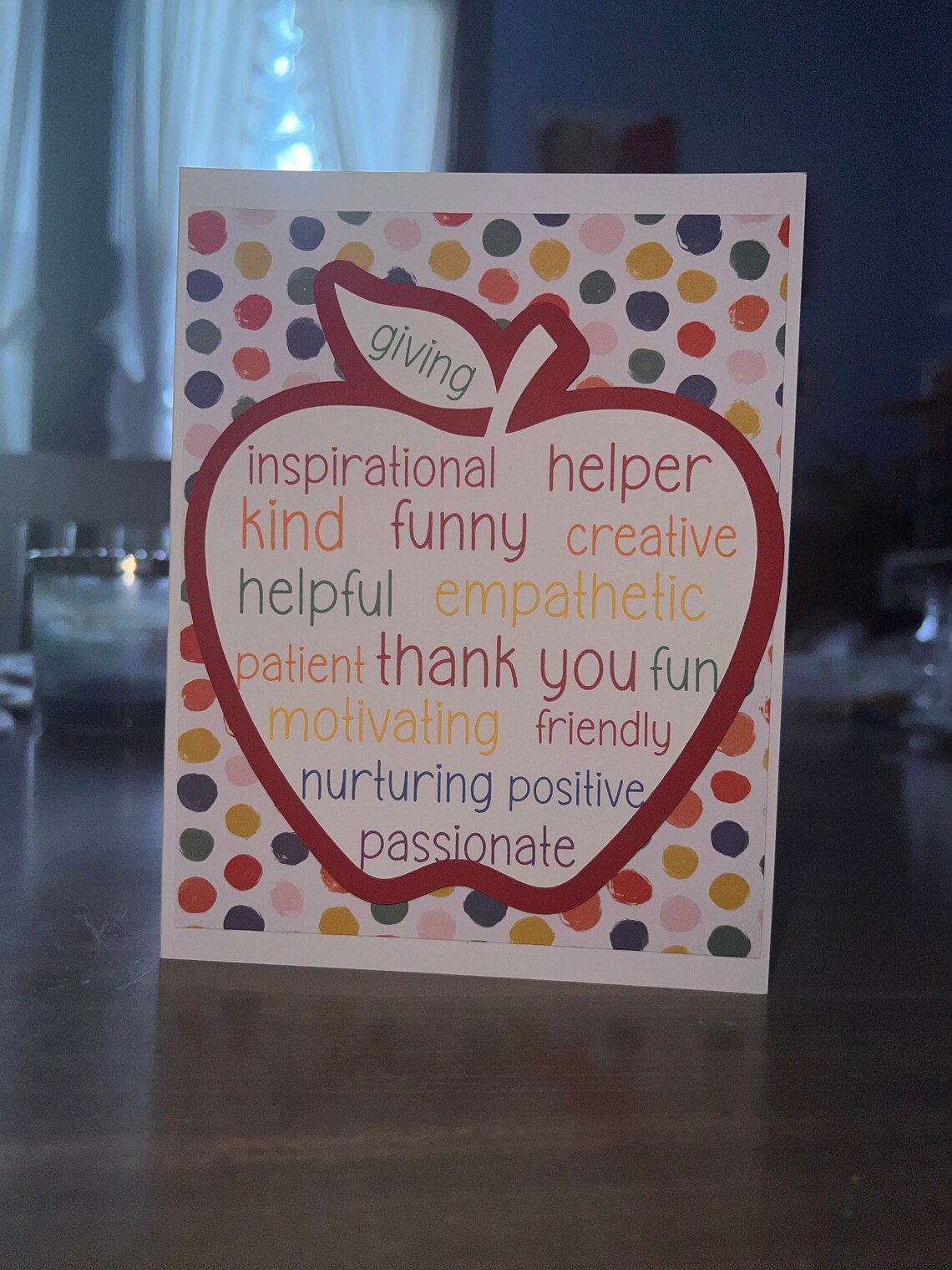 Teacher Appreciation Gift Card Holder Teacher Appreciation, Back to ...