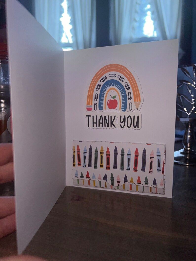 Teacher Appreciation Gift Card Holder Teacher Appreciation, Back to ...