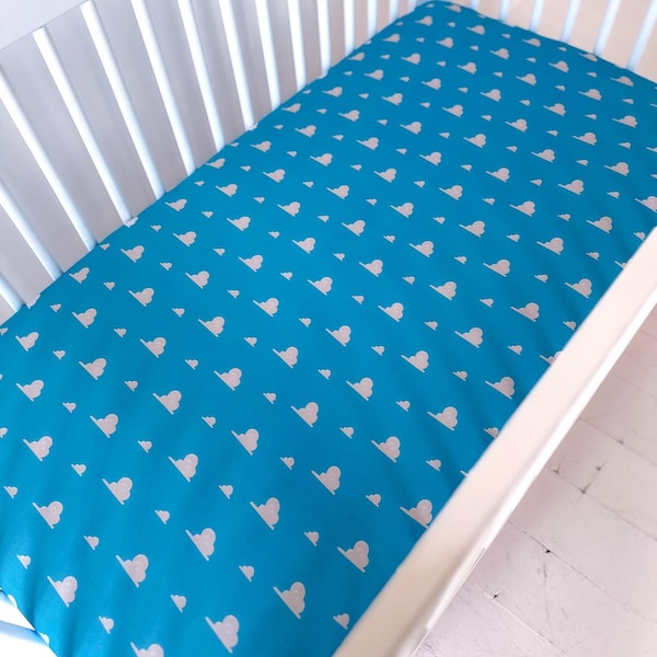 Cloud Crib Sheet - Etsy