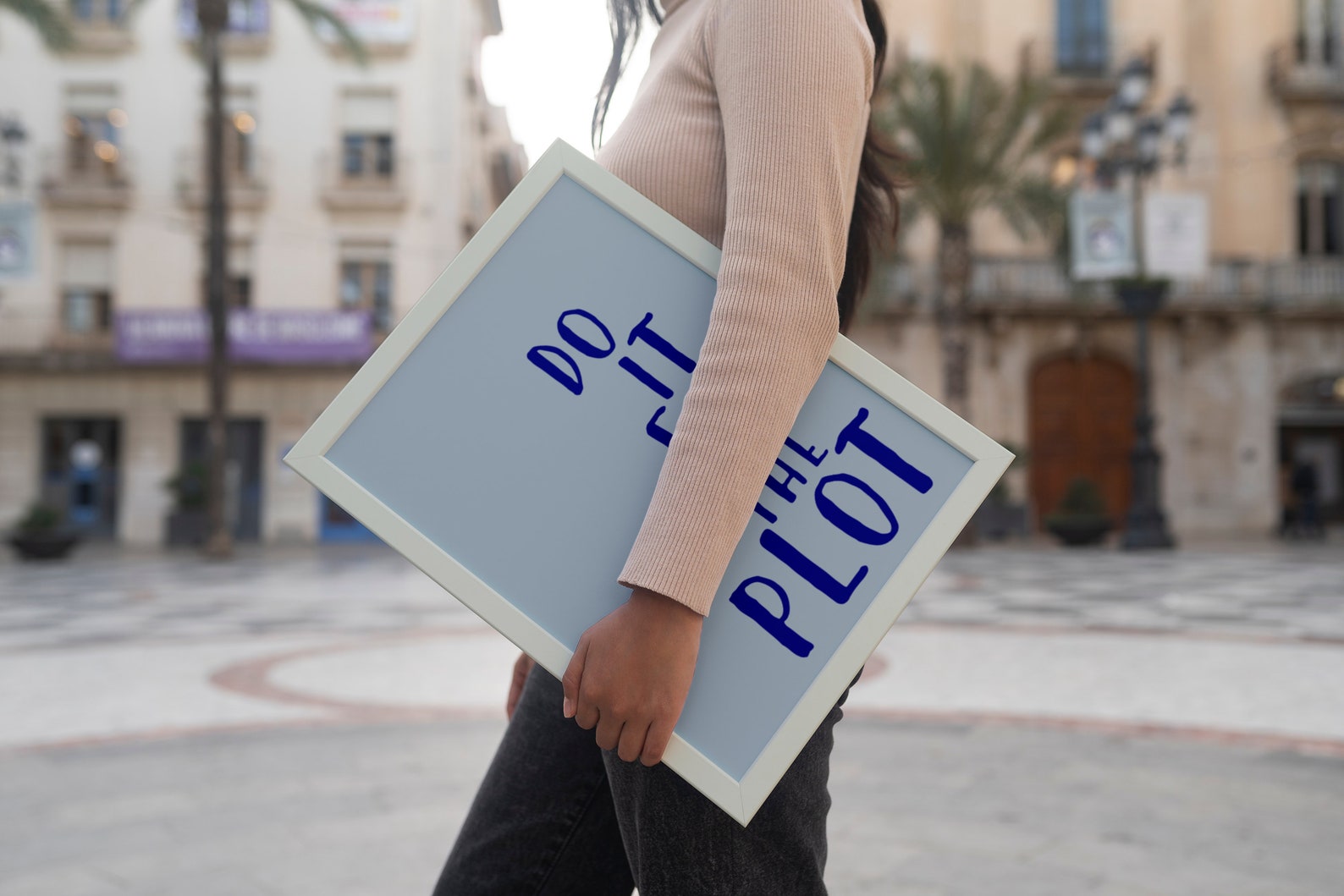 Manifestation Printable Wall Art, Do It for the Plot Print, Blue Preppy ...