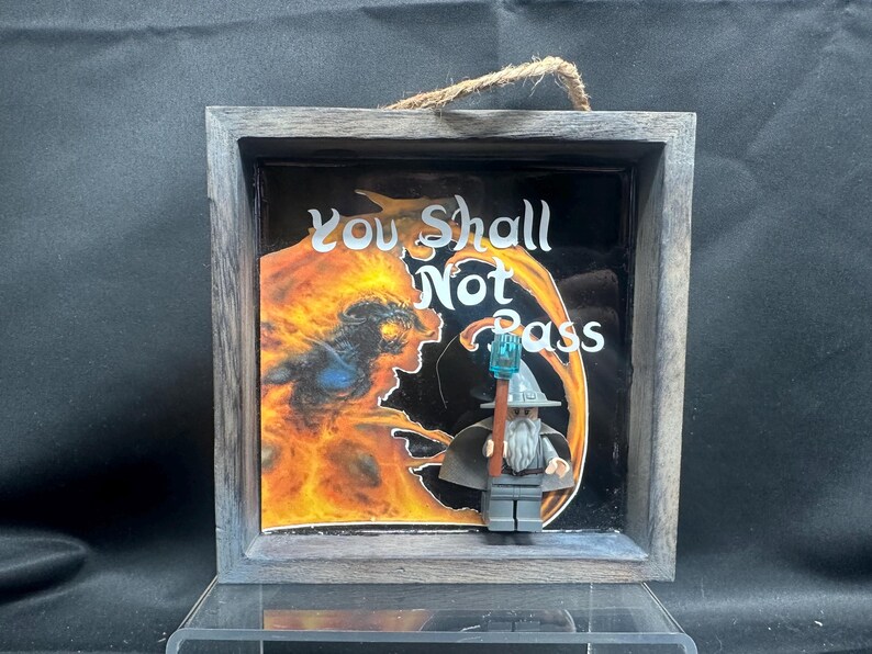 Lord of the Rings Custom Lego Shadow Box Gandolf - Etsy