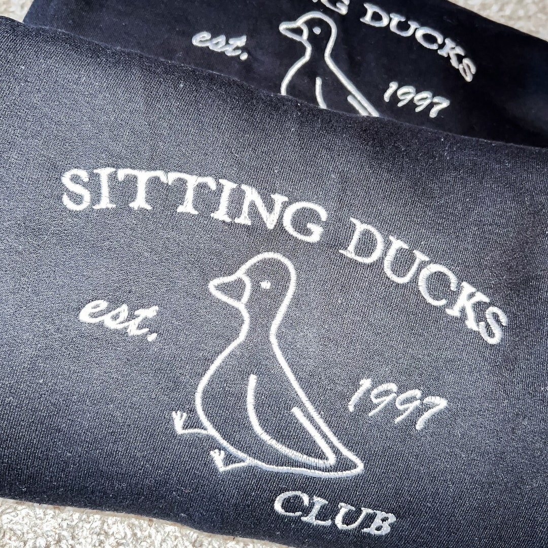 Sitting Ducks Club Est 1997 Embroidered Sweatshirt - Etsy